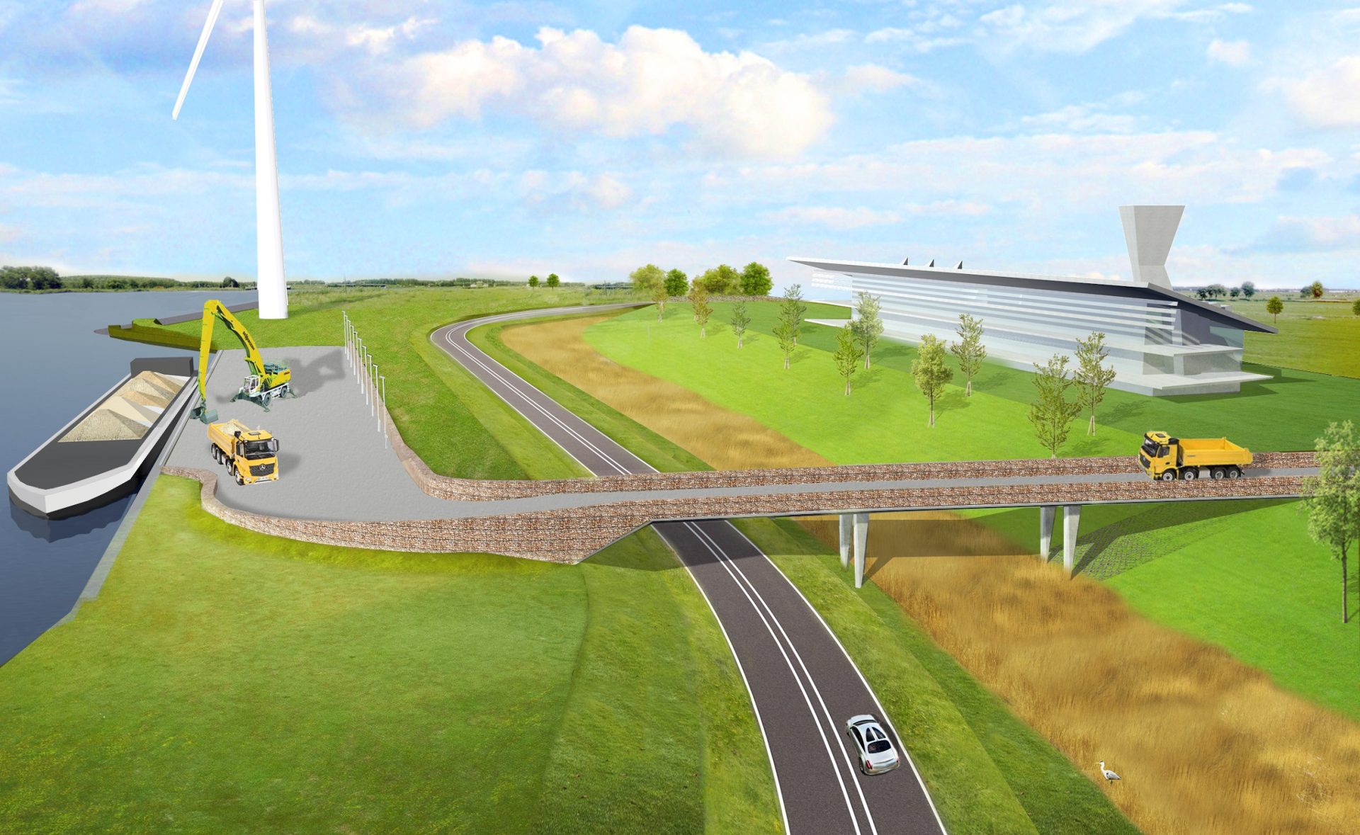 Eerste paal nieuwe loswal Afvalzorg Noordzeekanaal - Afvalzorg